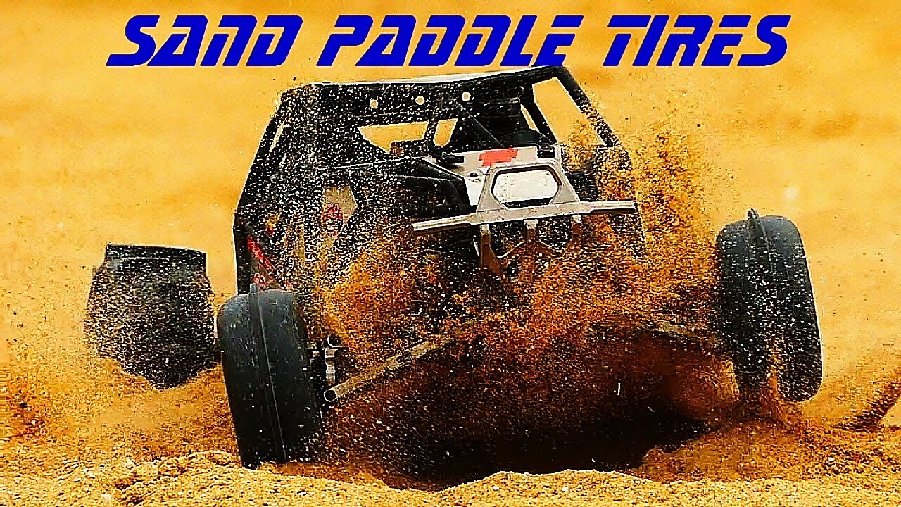 AXIAL YETI sand paddle tires - YouTube