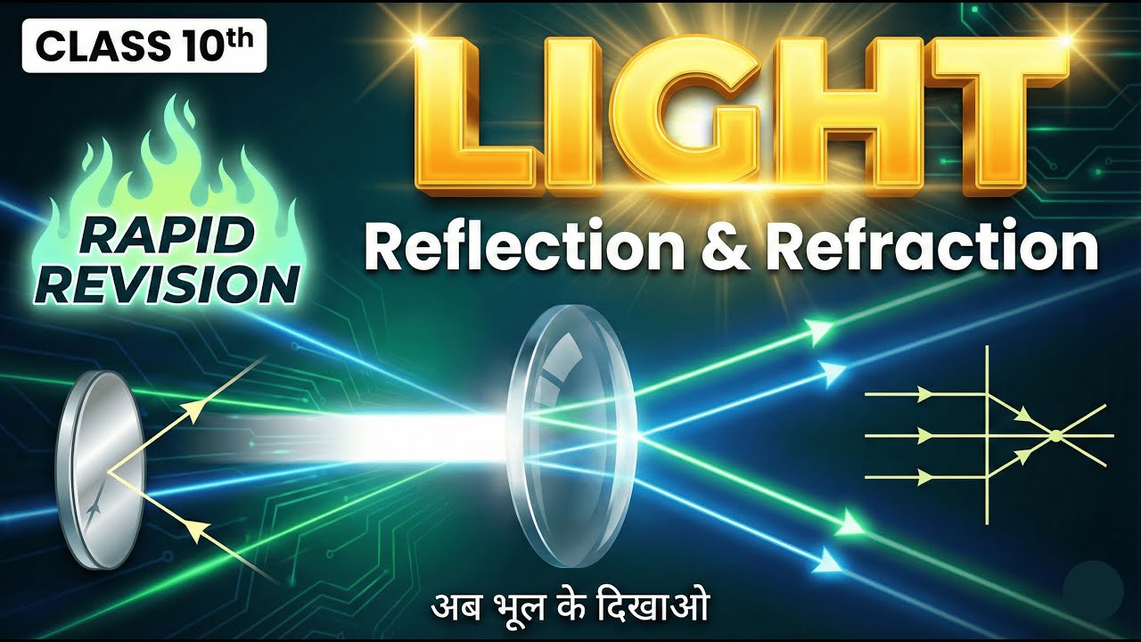 Light Reflection and Refraction Class 10 One Shot | Physics Full ...