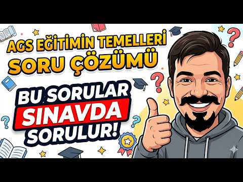 MEB-AGS 2026 | Eğitimin Temelleri Soru Çözümü - 2 | #ags #öabt #meb