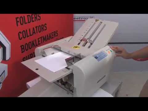 MBM 207M Manual Friction Paper Folder - YouTube