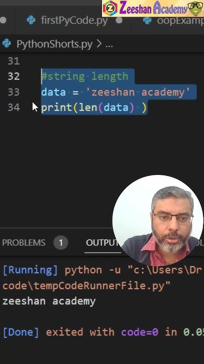 Python Shorts 14: String Length Function in #python #coding - YouTube