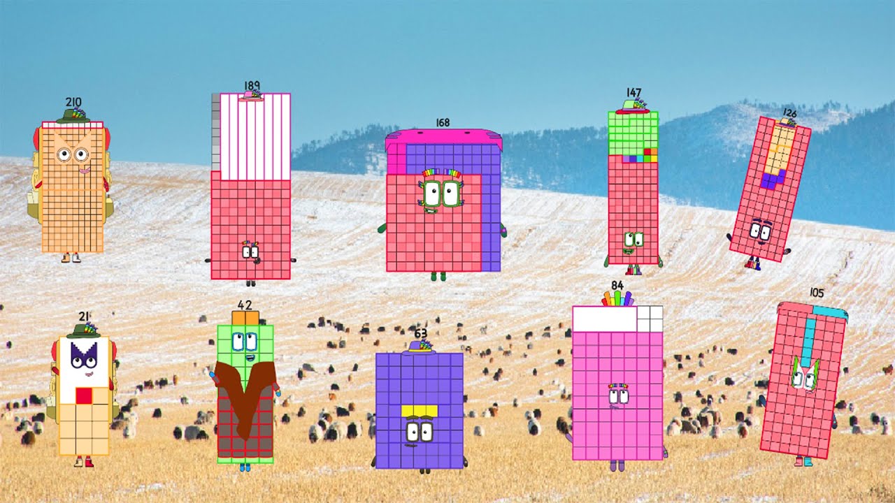 Numberblocks Band Retro 21 to 210 Fixed - YouTube