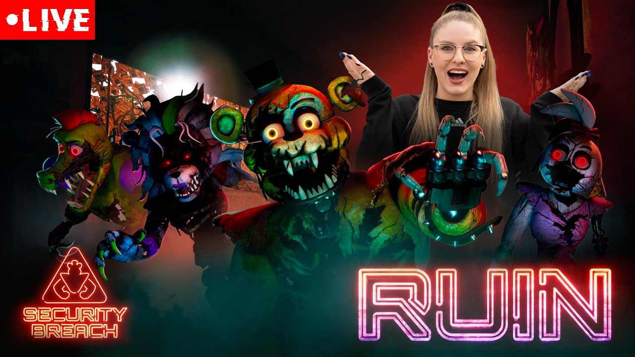LET'S FINISH THIS! | FNAF SECURITY BREACH RUIN DLC ENDING STREAM VOD ...