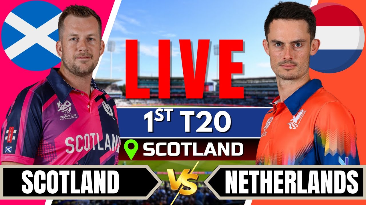 🔴Live: Netherlands vs Scotland 1st Match | SCO Tri Series 2025 | Live ...