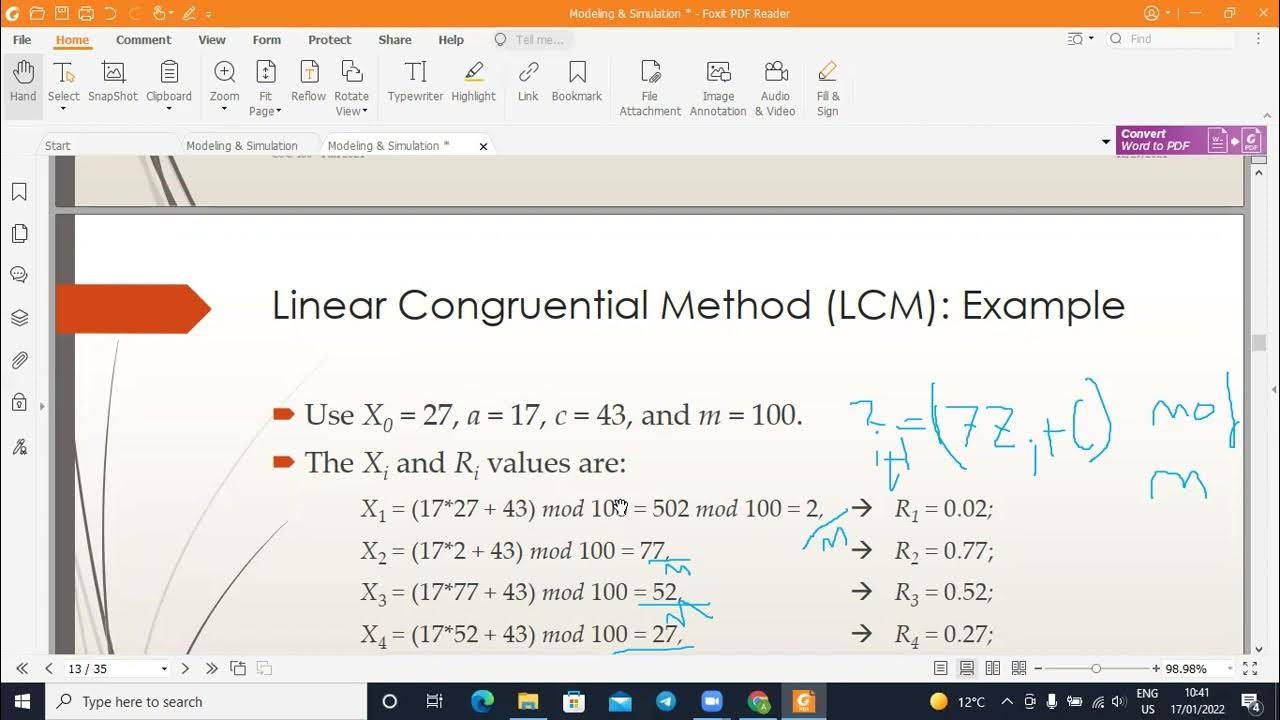 System Modeling and Simulation :Random Numbers Generation(Ch7) - YouTube