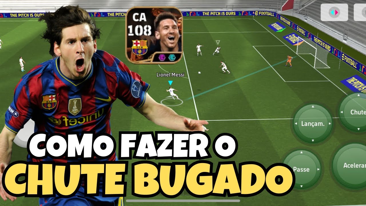 APRENDA A FAZER O CHUTE BUGADO SIMPLES E FÁCIL NO EFOOTBALL 25 MOBILE | TUTORIAL - YouTube