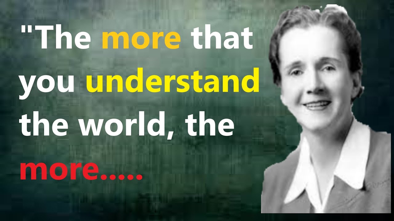 Rachel Carson Quotes | Powerful Motivational And Inspirational Stoic ...