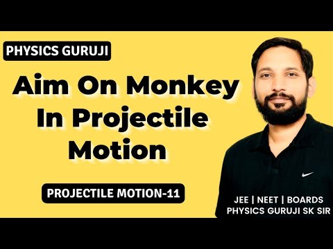 Projectile Motion-11 : Aim On Monkey In Projectile Motion || JEE, NEET ...