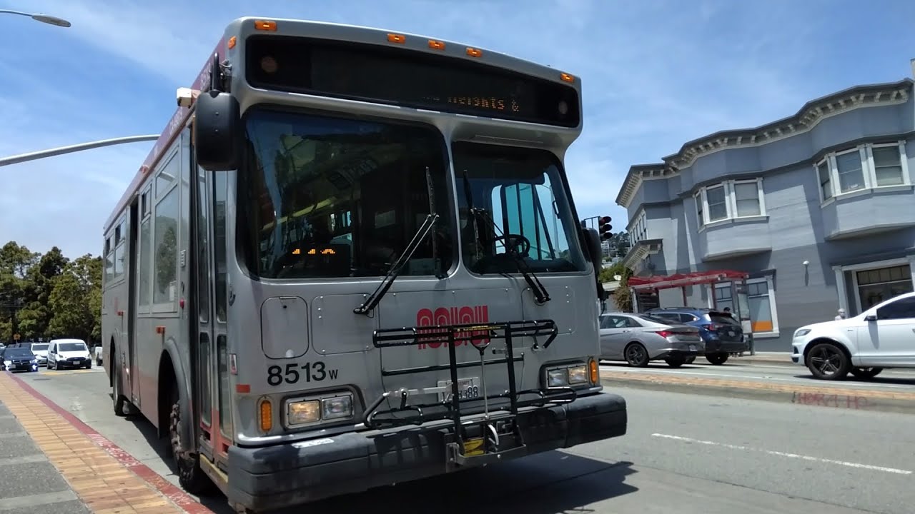 SF Muni 2007 Orion VII HEV 07.503 #8513 on Route 35 Eureka - YouTube