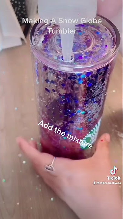 How to Make A Snow Globe Tumbler - YouTube