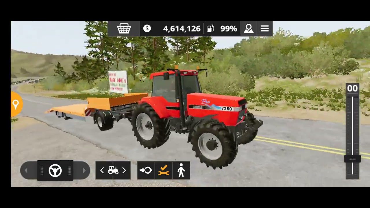 overload case ih 7250 in fs 20 - YouTube