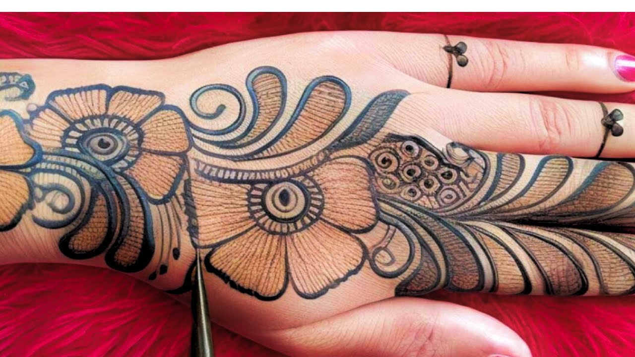 Easy Mehndi Learning | Learn Simple Mehndi Design | Back hand Mehndi ...