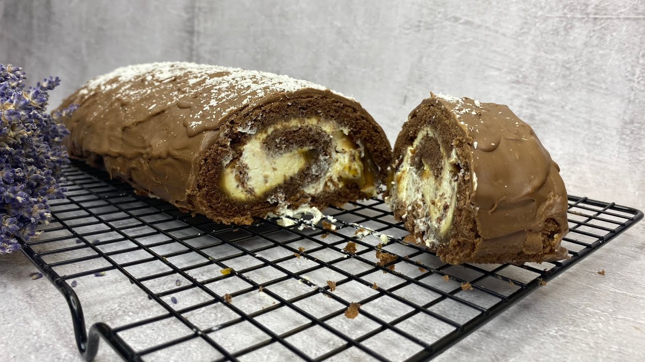 Take a Bite of Heaven Learn How to Make a Snickers Chocolate Swiss Roll ...