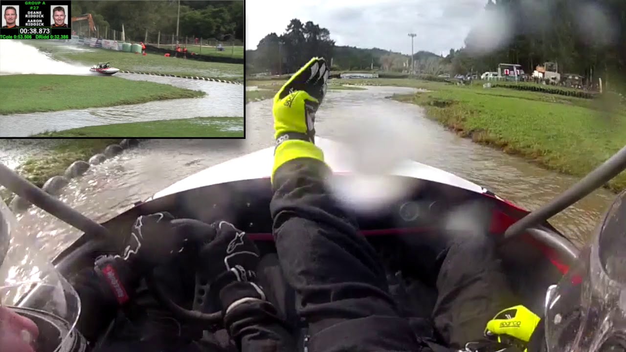 Riddick Racing Jetsprint Crash - Whanganui March 2019 - YouTube
