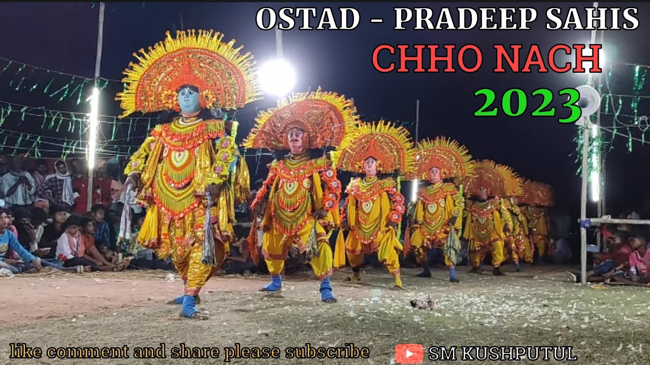 Ostad Pradeep Sahis chho nach purulia cho nach raja nach SM KUSHPUTUL ...