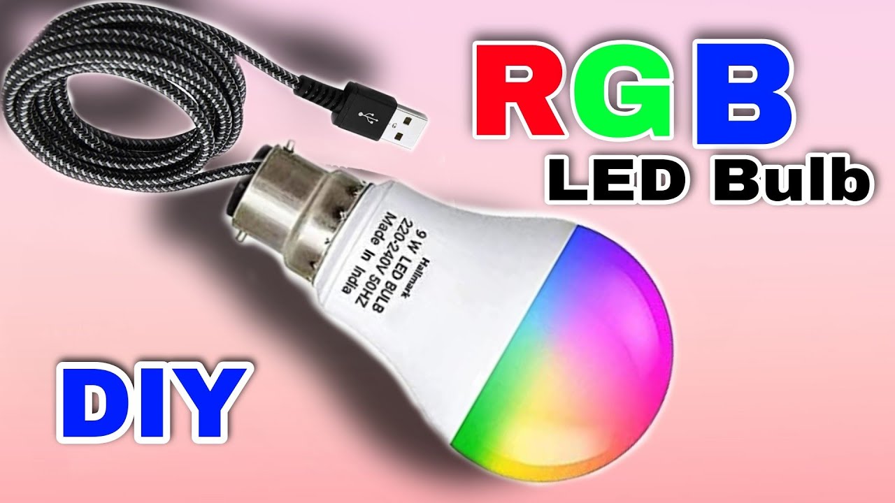 How To Make RGB LED Bulb USB powered || purane LED bulb se - YouTube