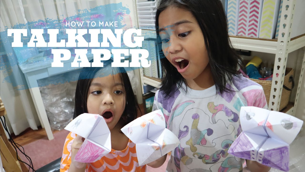 How to Make Talking Paper - YouTube