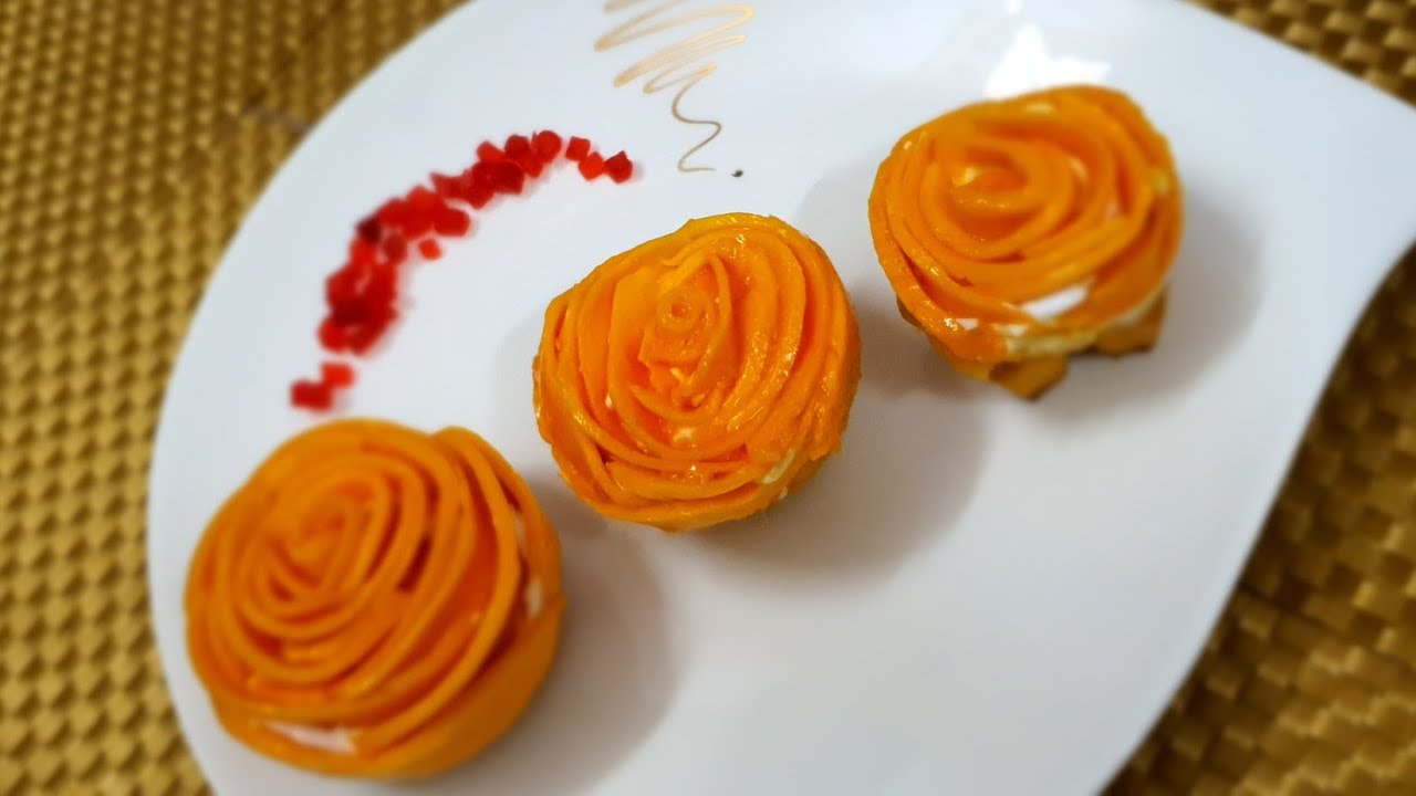 Mango cupcakes/ cupcakes/ mango lava cake/ mango flower cake/ mango ...
