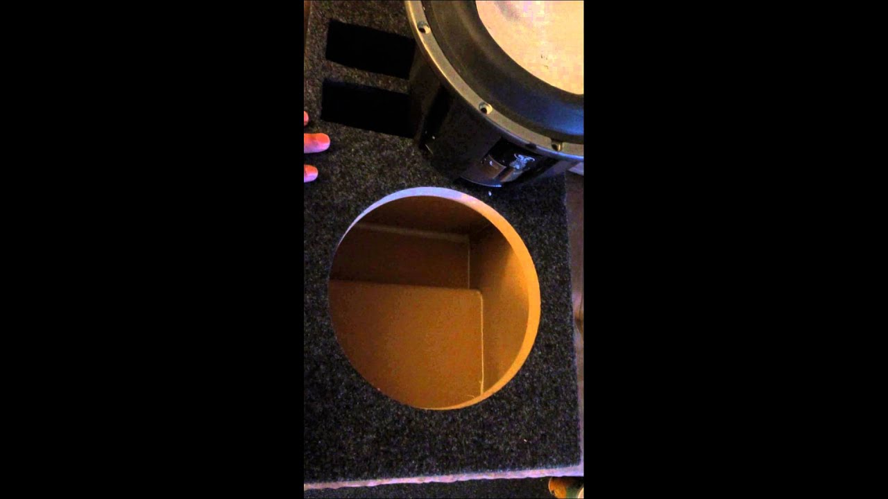 Obcon labyrinth/vented box and Rockford Fosgate T1D210's - YouTube