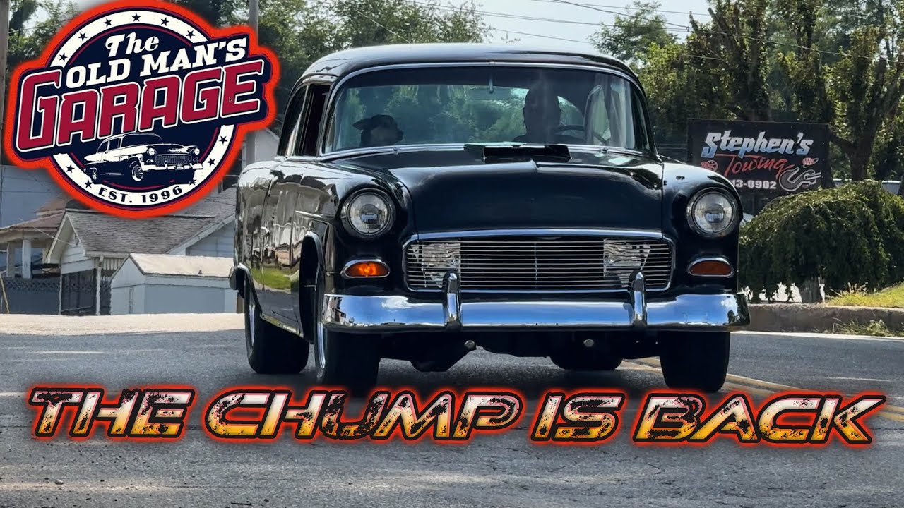 1st TIME IN 30 YEARS! BIG BLOCK 4 SPEED TUNNEL RAM 55 CHEVY HITS THE ...