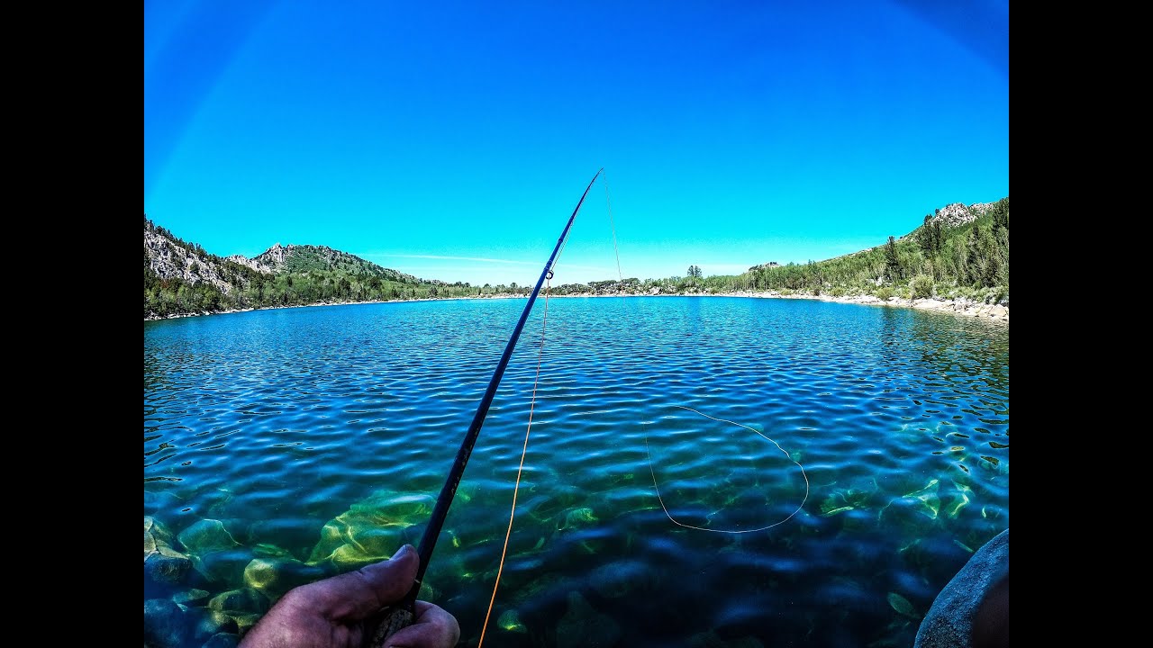 Trip to fish Blue Lake Nevada at sunset - YouTube