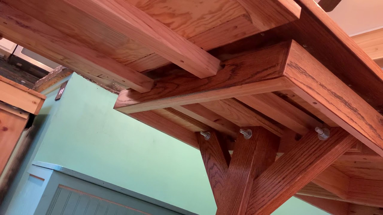 Table leaf slide out - YouTube