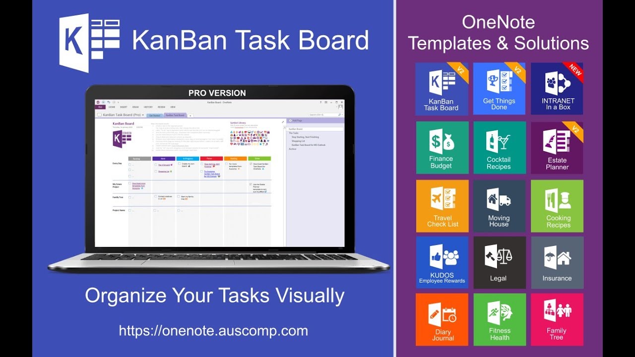 Auscomp KanBan Task Board For OneNote YouTube Auscomp KanBan Task Board For OneNote YouTube