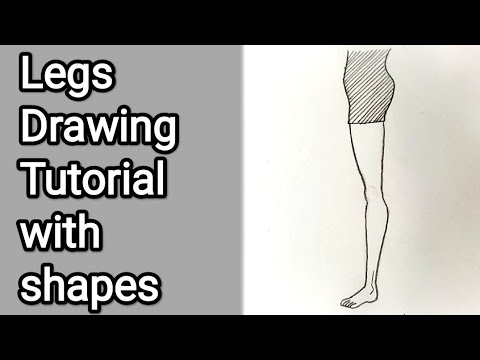 Legs Drawing Tutorial with shapes - YouTube