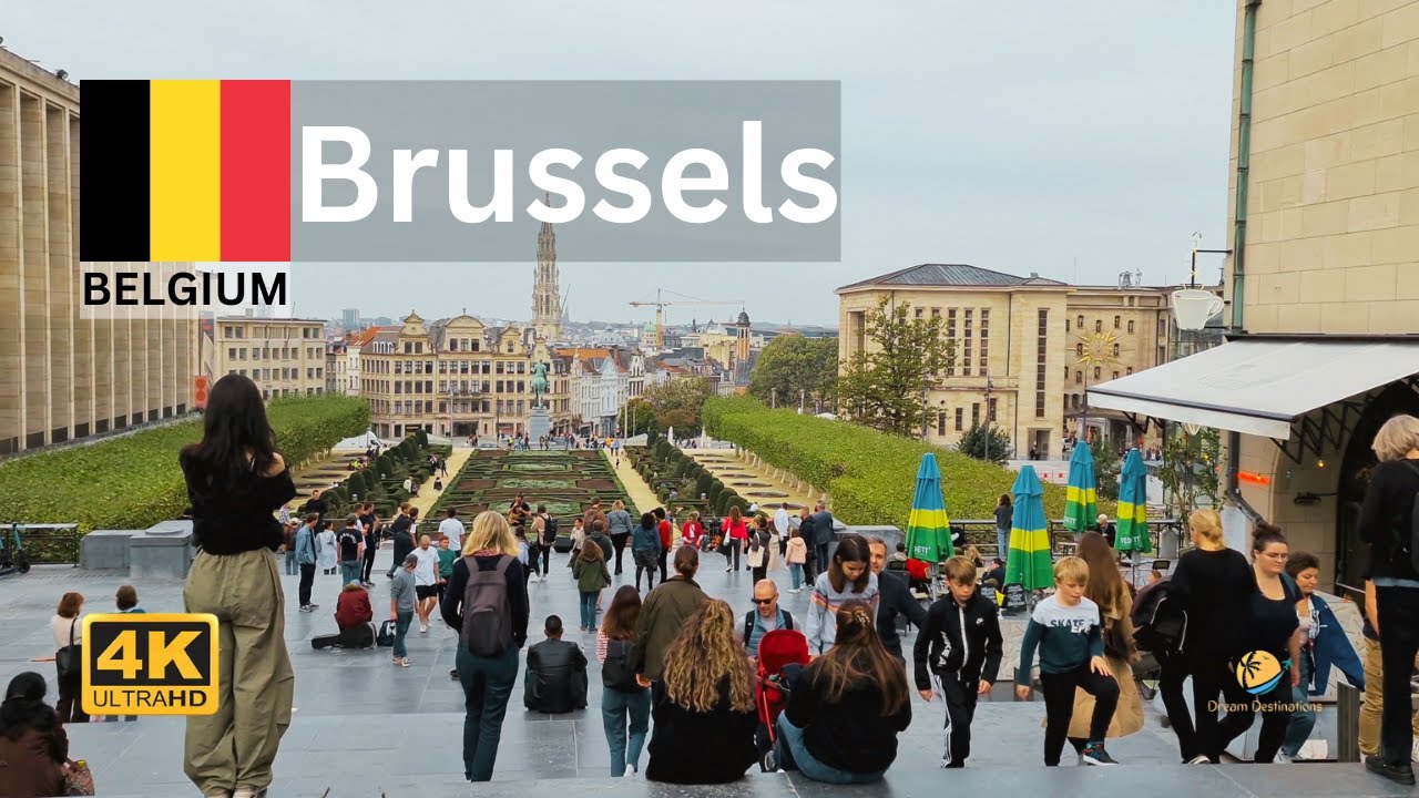 Brussels the Capital of Europe - Belgium | Walking Tour [ 4K 60fps HDR ] - YouTube