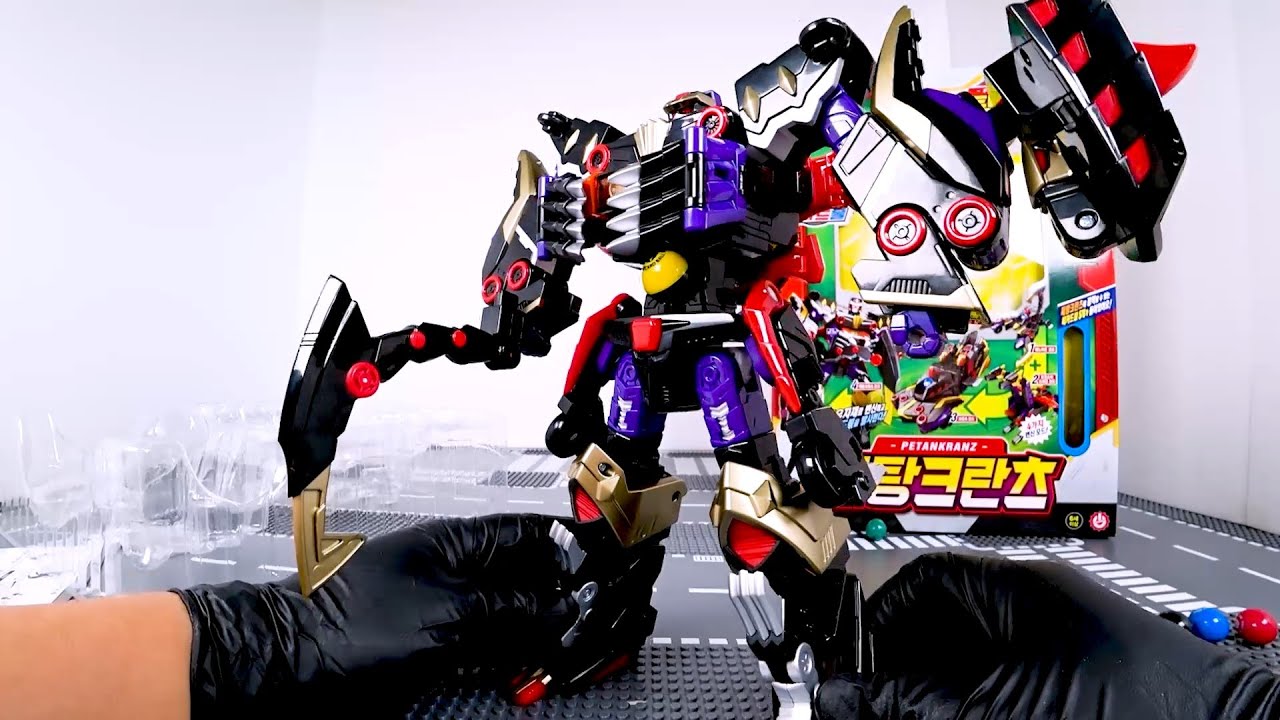 메카드볼 메가 페탕크란츠 변신 합체!!! Mecard Ball Mega Petancranz Transformation ...