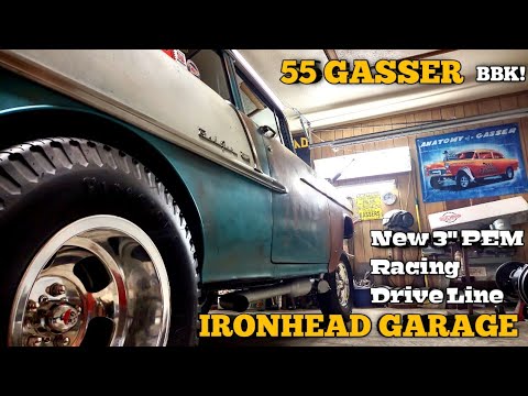 1955 Gasser Gets New 3" Drive Line From PEM Racing - YouTube