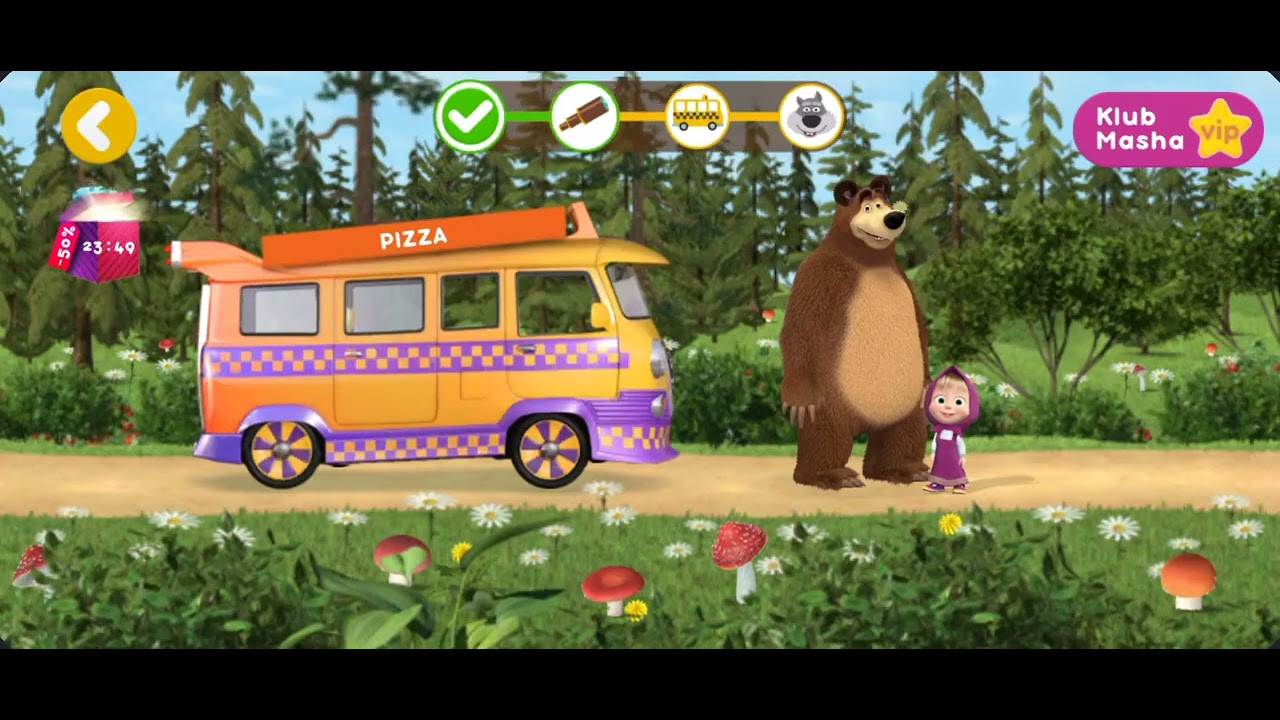 Gameplay - Rumah Pizza Marsha and The Bear - Android Game - YouTube