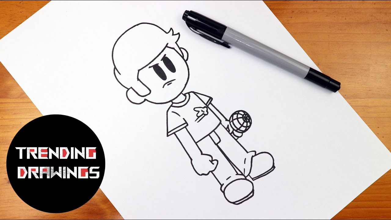 How To Draw FNF MOD Character - Nonsense Easy Step by Step - YouTube