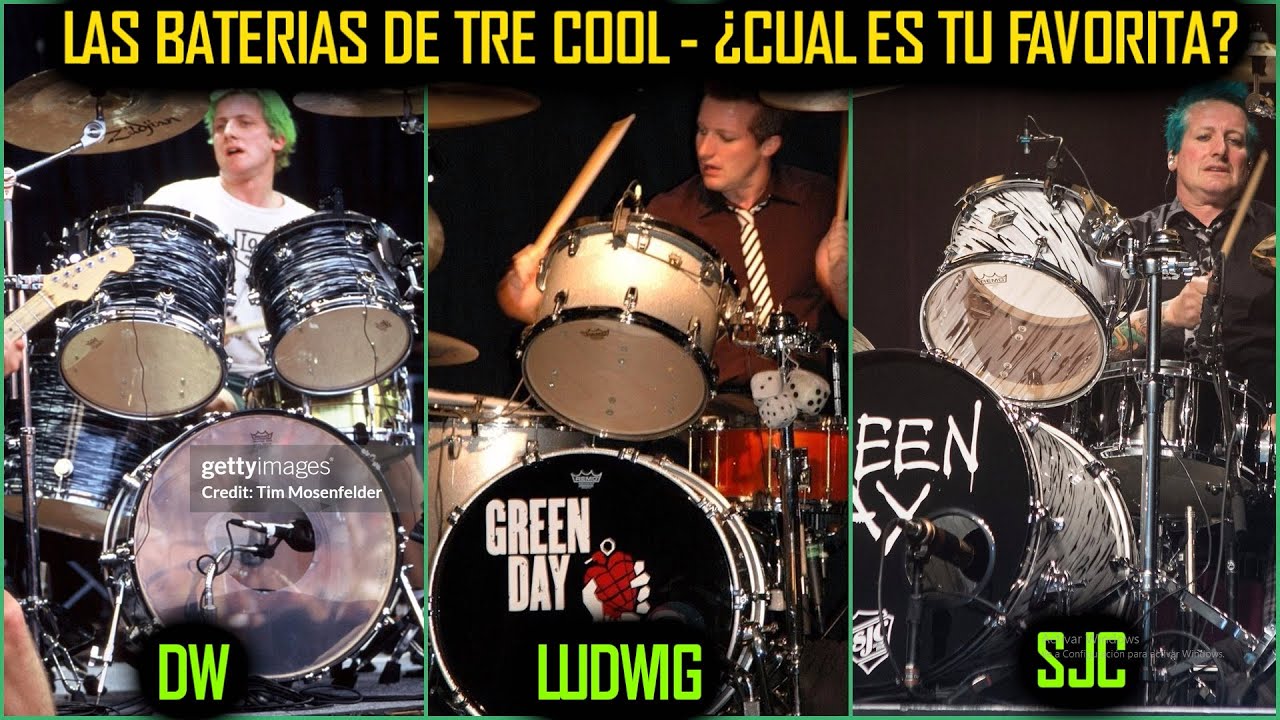 Las Baterias De Tre Cool Con Green Day: Desde 1994 Hasta 2024 🥁 - YouTube