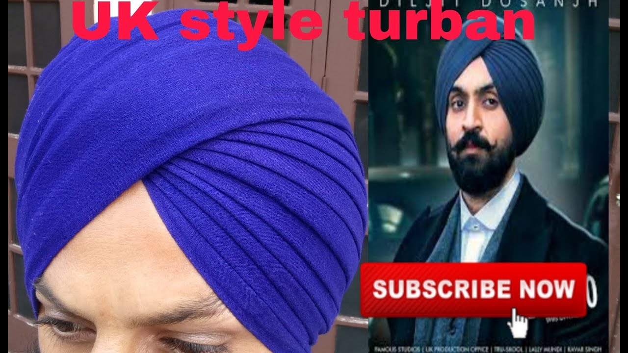UK style turban diljit dosanjh Wali 10 meter - YouTube