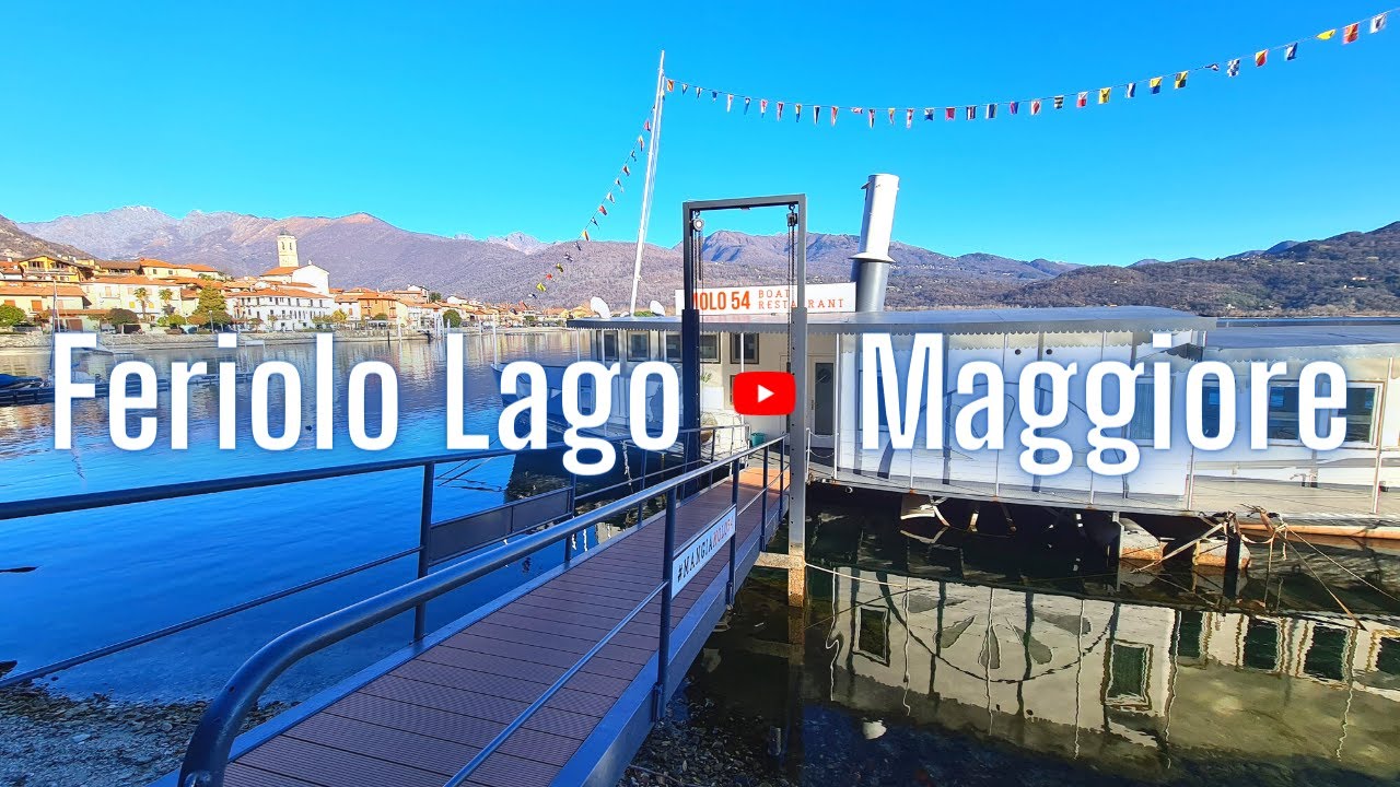 Cute Town Feriolo Italy in winter walking tour | Feriolo Lago Maggiore ...