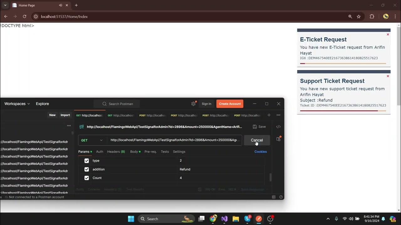 Live Notification with SignalR - YouTube