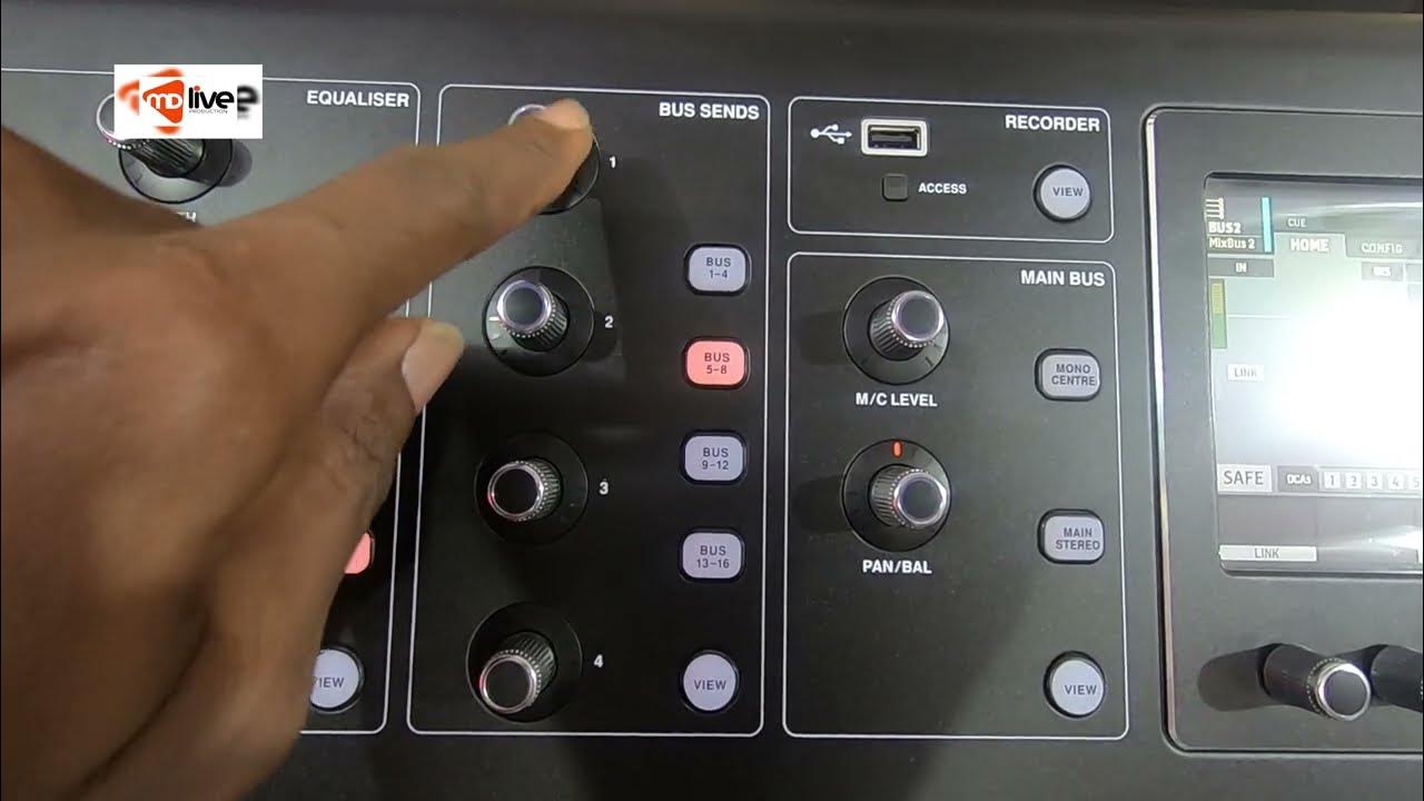 03 Etapes d'envoie du signal vers les BUS des retours de scène. PARTIE2 (MIDAS M32 LIVE / X32 ...