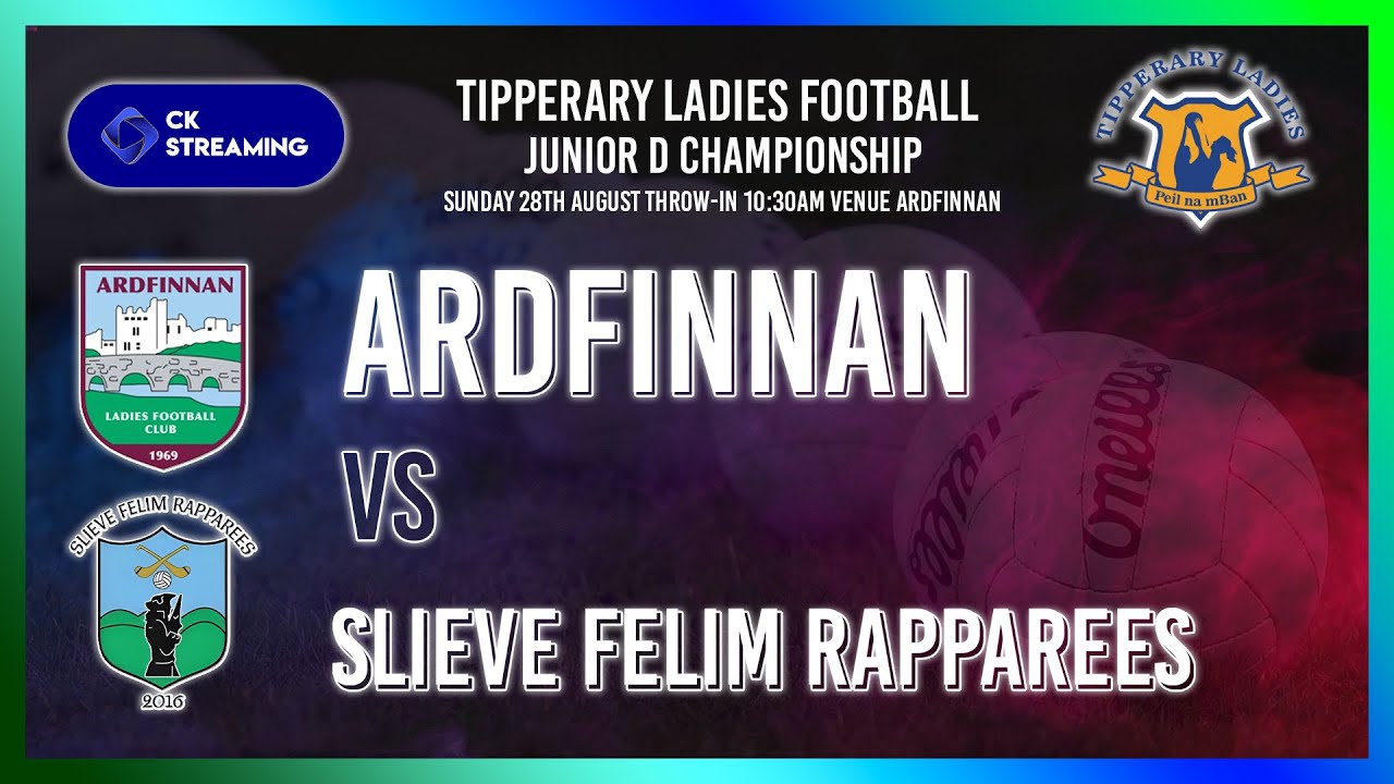 Ardfinnan vs Slieve Felim Rapparees | Tipperary Ladies Football Junior ...