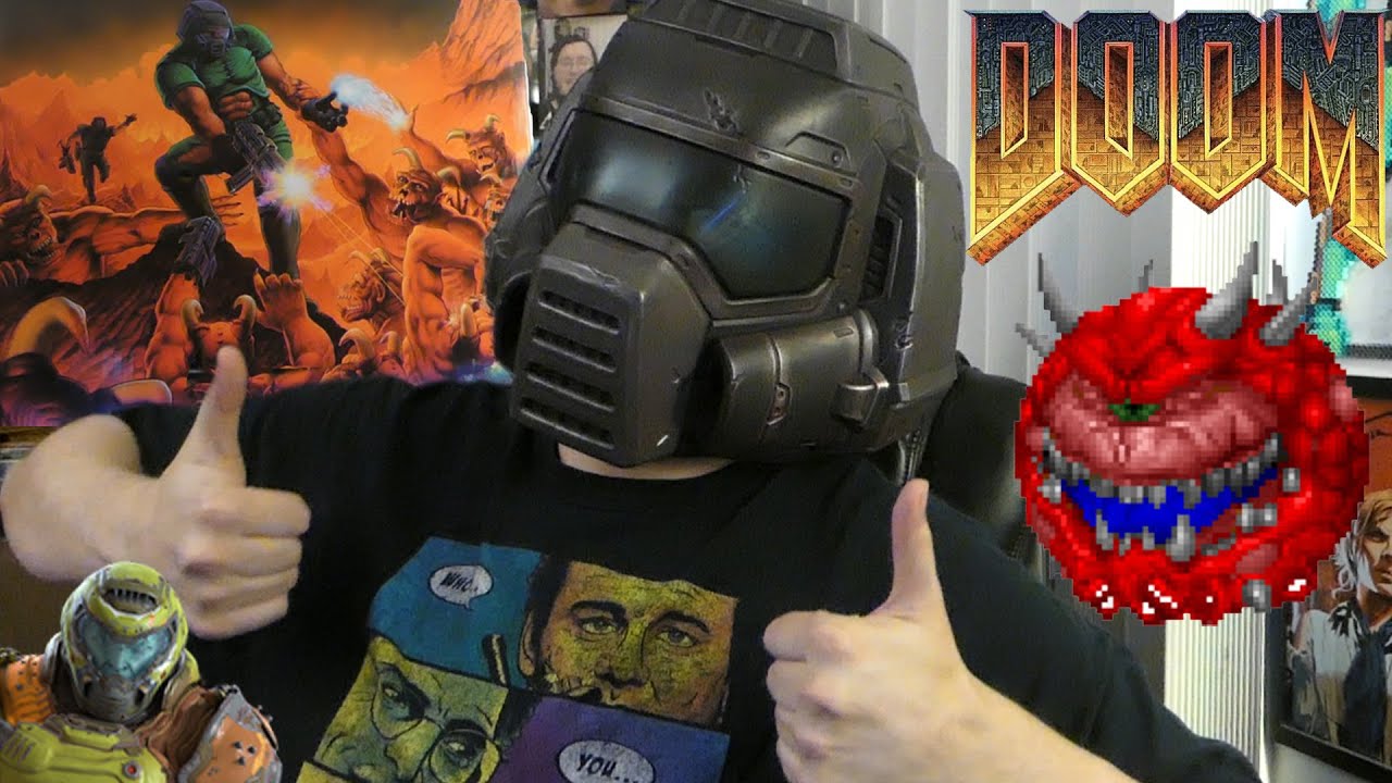 DOOM Classic Helmet Replica "Collector's Bundle" UNBOXING - YouTube