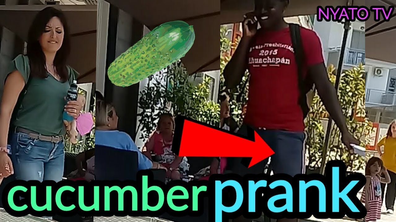 (C.)CUCUMBER PRANK(party 17) IN 🇮🇹 🇬🇲 after meeting them at the bar see ...