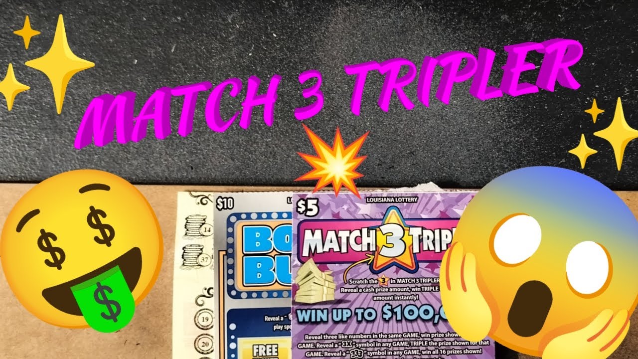 MATCH 3 TRIPLER LOUISIANA LOTTERY #win #lottery - YouTube