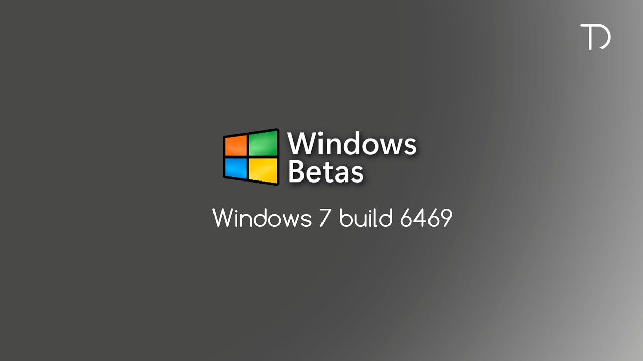 начало популярной ОС | Windows 7 Build 6469 - YouTube