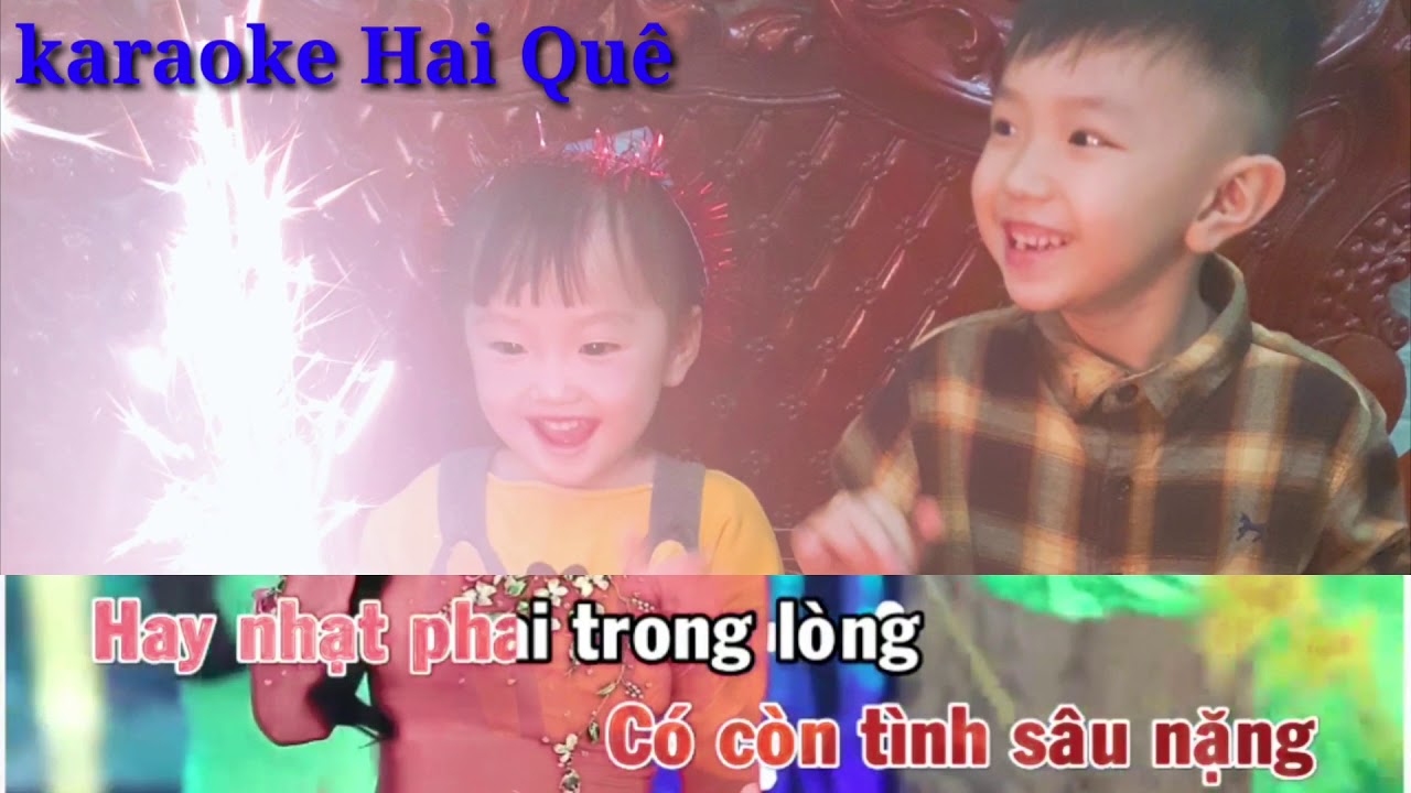 Karaoke hai quê thiếu giọng nữ - YouTube
