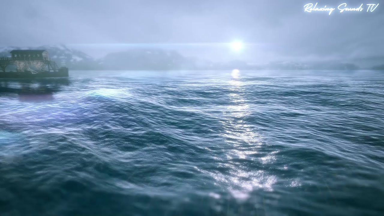 North Sea Wild Waves 🌊 in the Cold Dawn | 10 Hours of Oceanic ambient ...