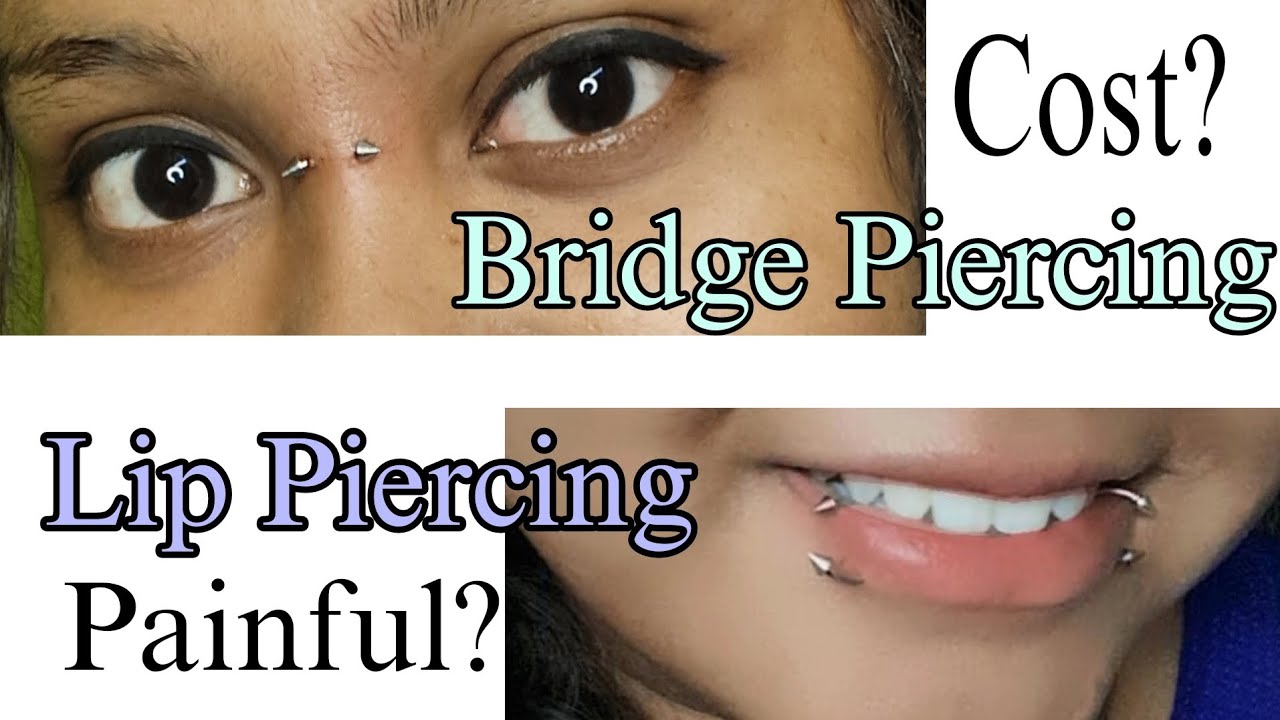 Bridge Piercing and Lip Piercing Done , Finally! ️ , full deatels Video ...