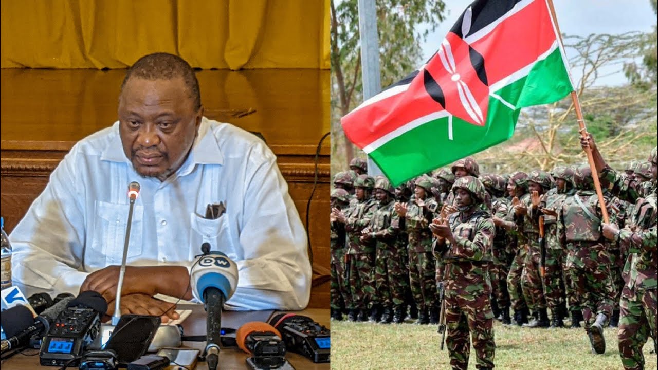Uhuru Kenyatta peace keeping mission in DRC together with kenyan troops ...