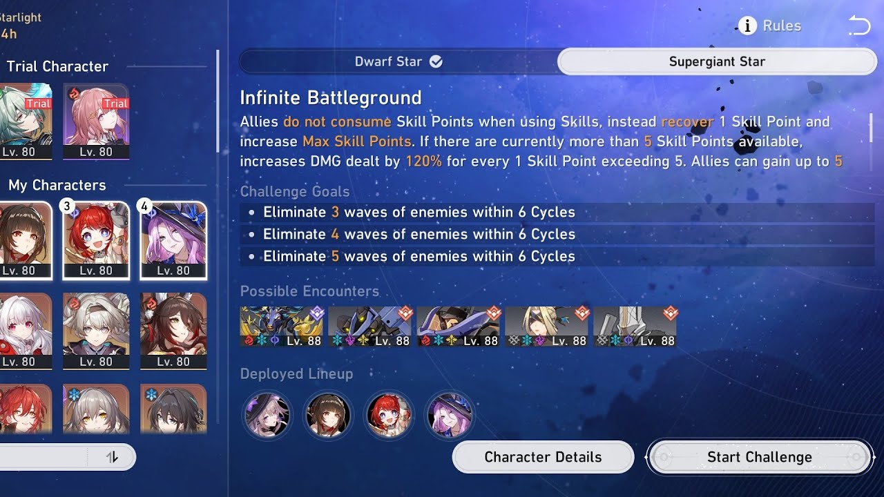 Honkai Star Rail Morning Starlight Infinite Battleground Dwarf Star ...