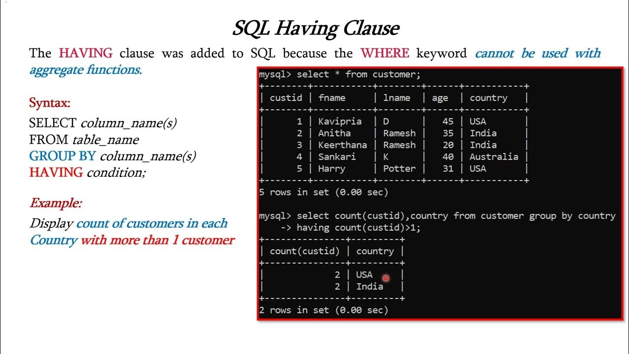 SQL Queries p2 - YouTube