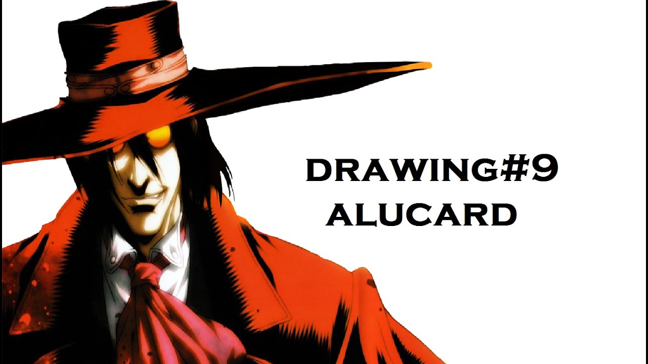 drawing #9 alucard (hellsing - YouTube